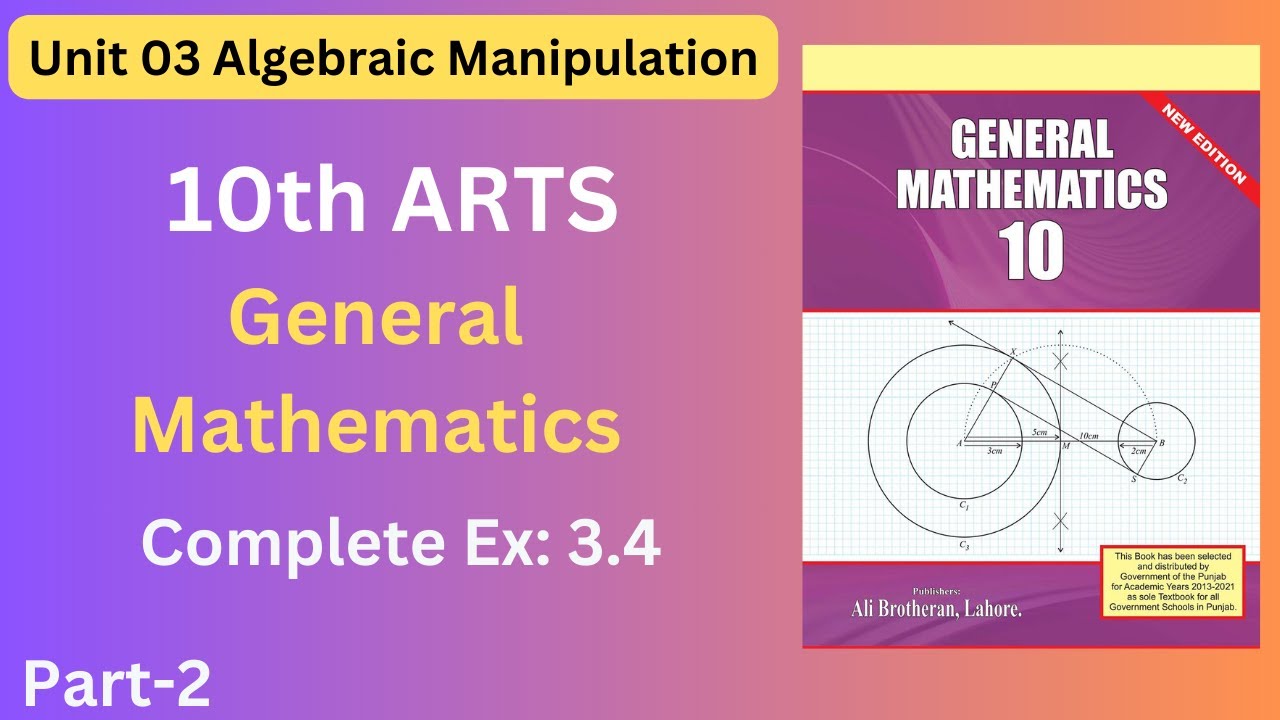 Complete Ex:3.4 Part-2 | Class 10 Arts Exercise 3.4 | 10th Class Arts ...