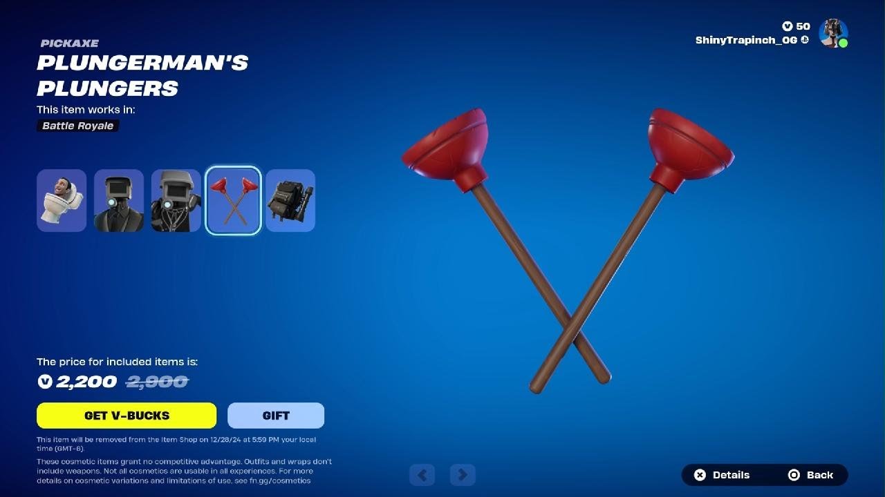 December 18th Live item Shop Skibbiti Toilet Skin L Shop - YouTube