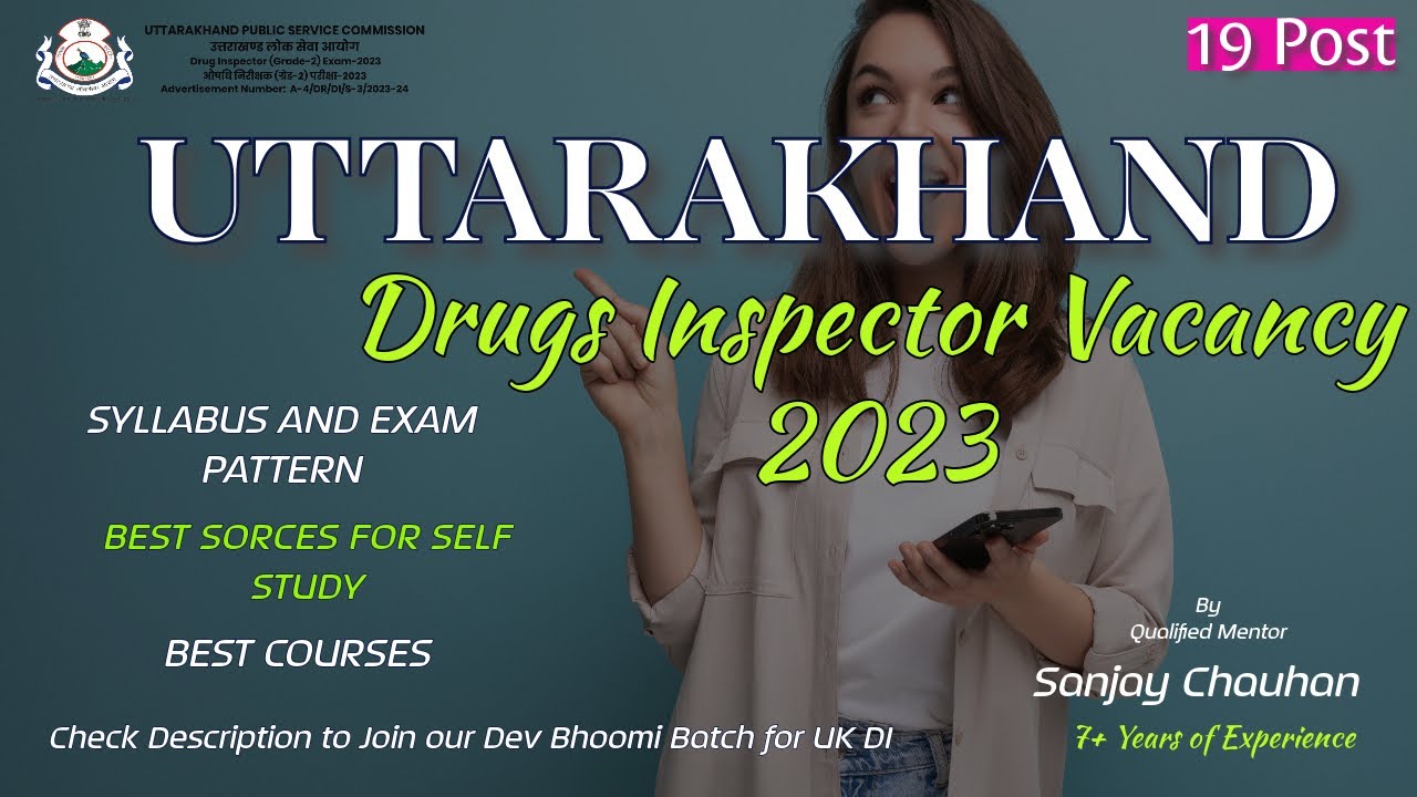 UTTARAKHAND DRUG INSPECTOR FORM SYLLABUS & EXAM PATTERN I UKPSC DI ...