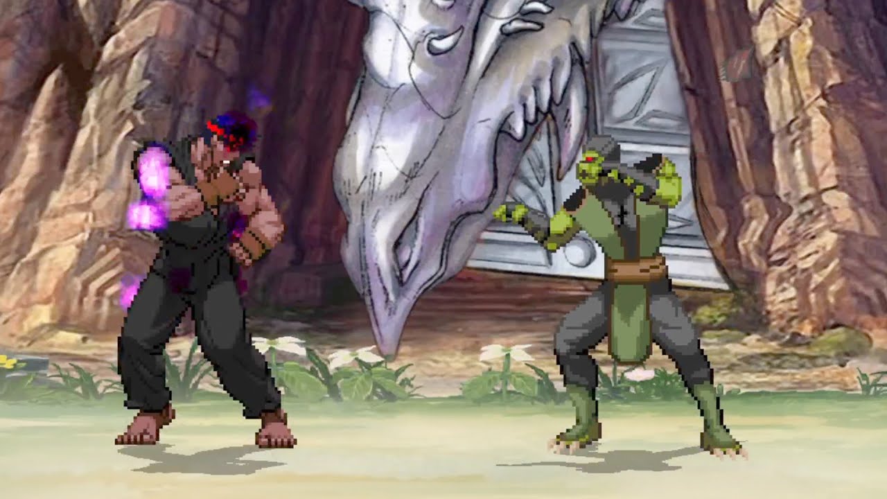 REPTILE (MVC) vs EVIL RYU - SF vs MK - REQUESTED BATTLE #60 - Street ...