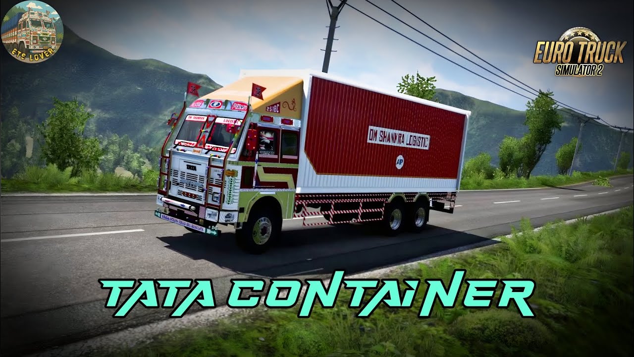 Tata Container Full Loaded,Delivery Mails In Indian Narrow Roads ...