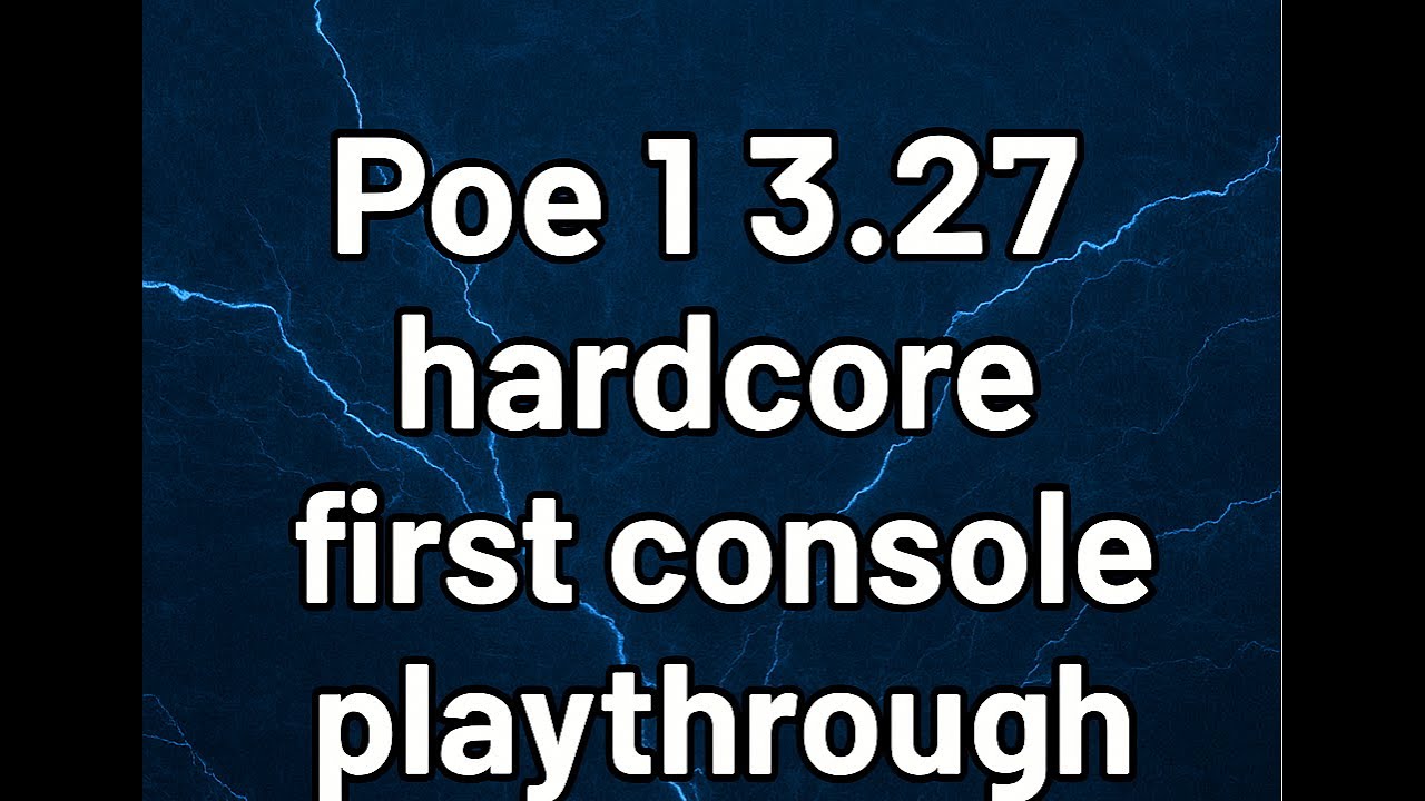 Poe1 - Act 1 part 2 | Lightning conduit ele hard core (PS5) - YouTube
