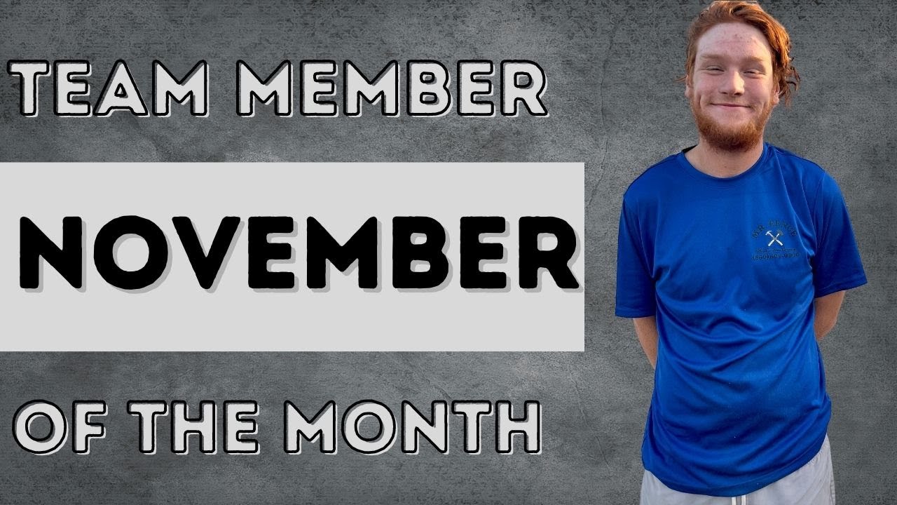 November Team Member of the Month - YouTube