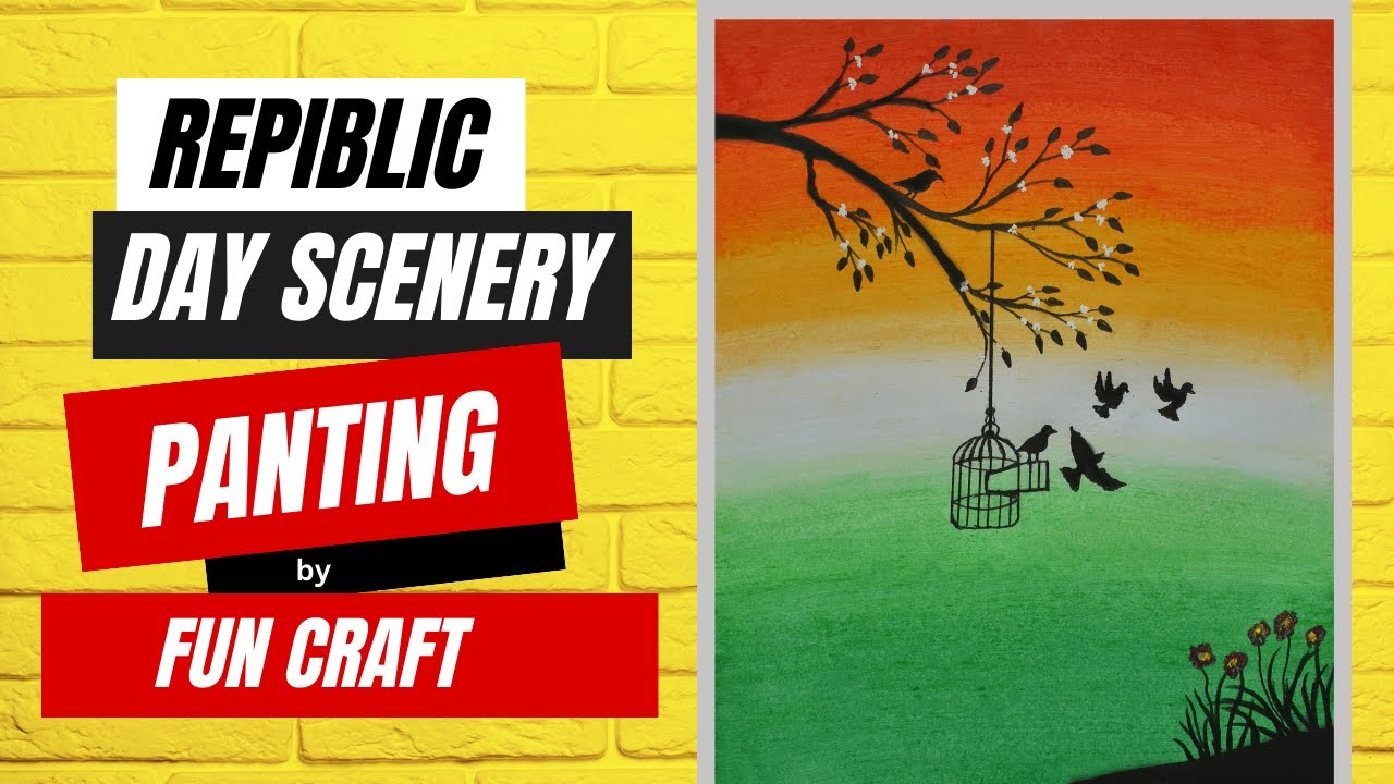 how to draw Republic day drawing easy||independence day painting - YouTube