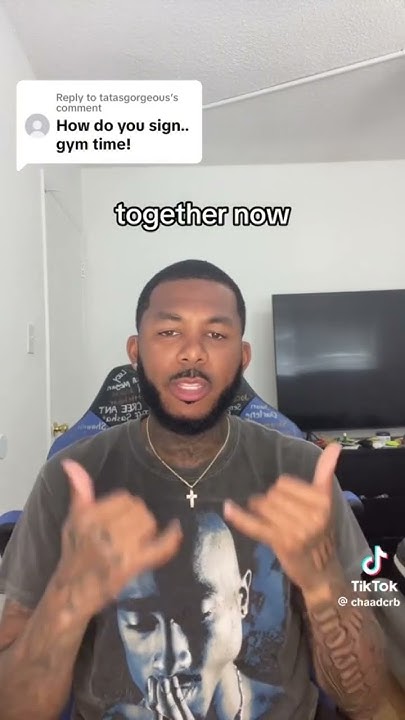 #americansignlanguage This how u sign Gym Time in American Sign ...