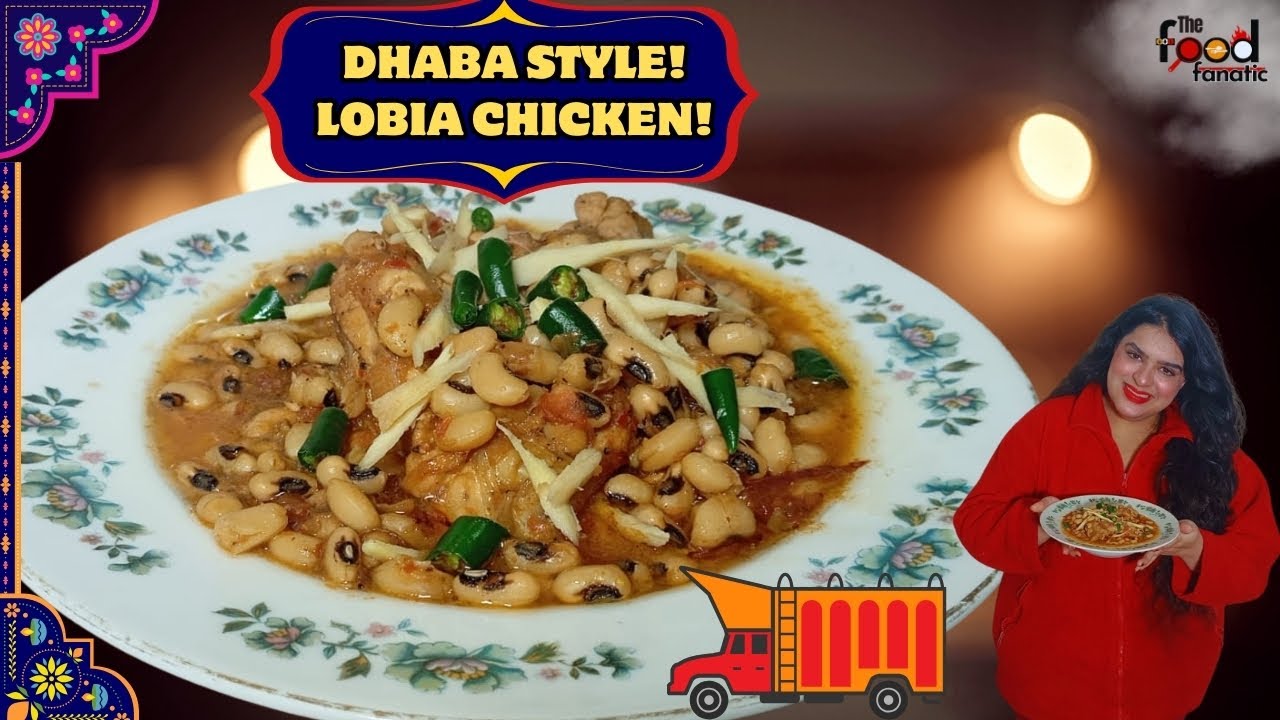 Dhaba Style Lobia Chicken Recipe | Chicken Lobia Masale daar Recipe ...