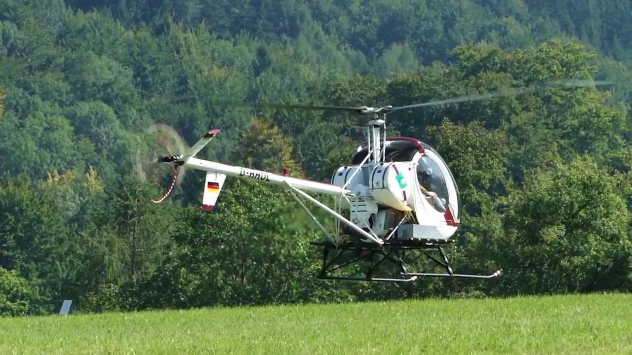 Schweizer 300C D-HHOL helicopter arrive / HeliDays Austria 2013 / HD ...