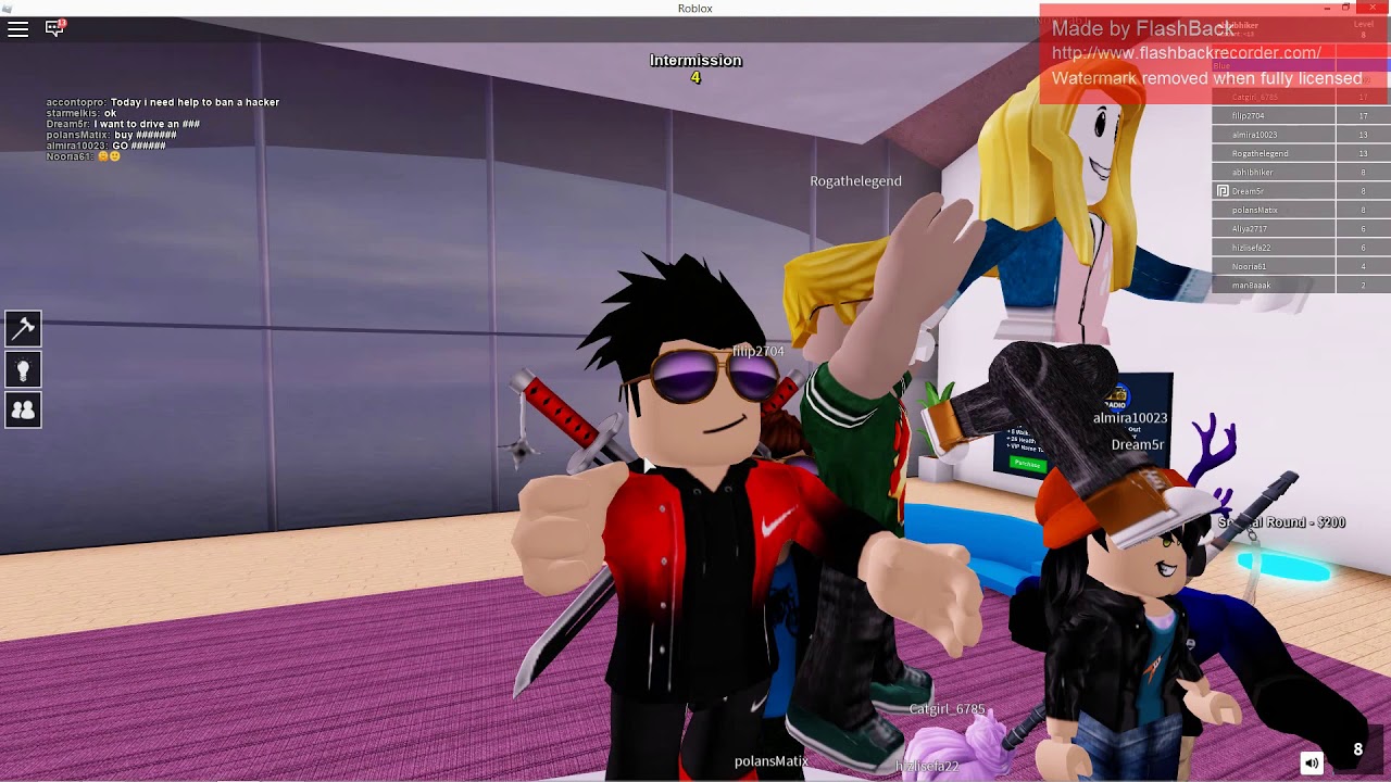 ROBLOX I I played Pick a Side i got a laser gun - YouTube