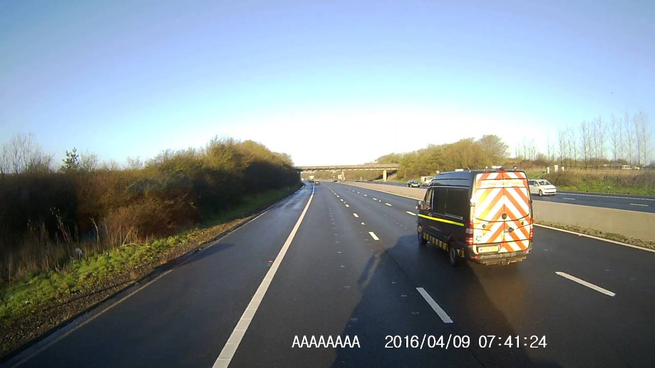 McDonald's lorry in the ditch on the M4 - YouTube