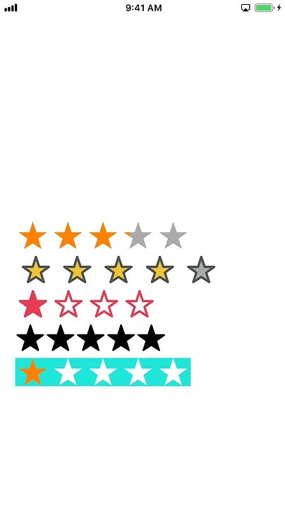 iOS Rating Star Control in Swift - YouTube