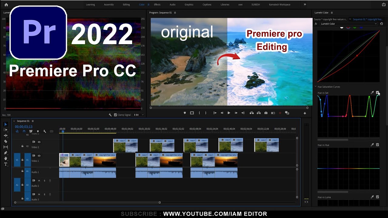 Adobe Premiere pro CC 2022 basics video editing full course | basics ...