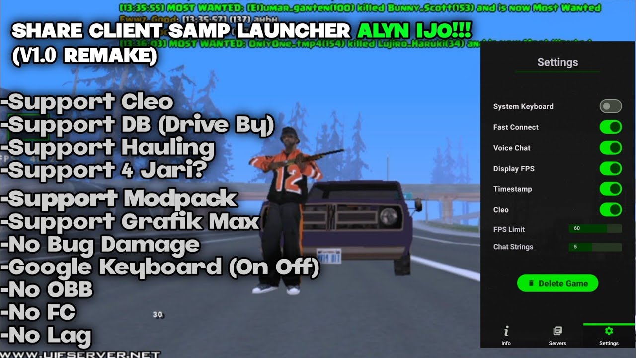 SHARE CLIENT SAMP LAUNCHER ALYN IJO V1.0 (REMAKE)!!!!! ||SUPPORT DATA ...