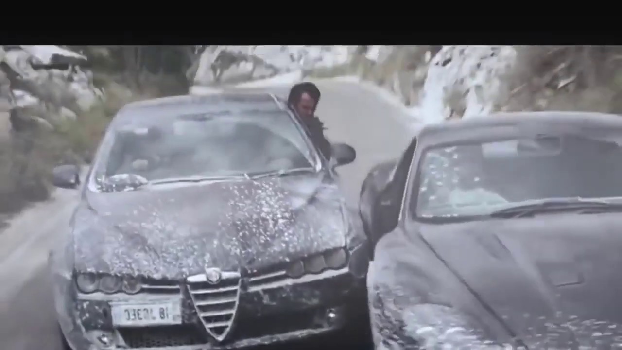 SPECTRE Opening Scene The Crashed Car 007 - YouTube
