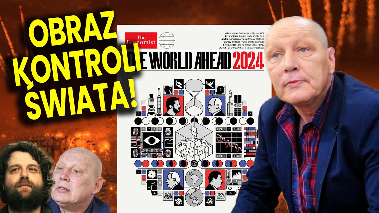 Obraz Kontroli Świata! Okładka The Economist 2024 - Jasnowidz Jackowski ...