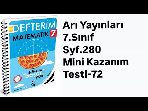 7.SINIF ARI DEFTERİM S.280 MİNİ KAZANIM TESTİ-72