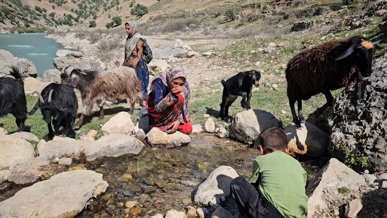 Nomadic Life: Drinking Water Challenges for Nomadic Girls: Cooking Pasta Nomad Style 🌄💧🍝 - YouTube