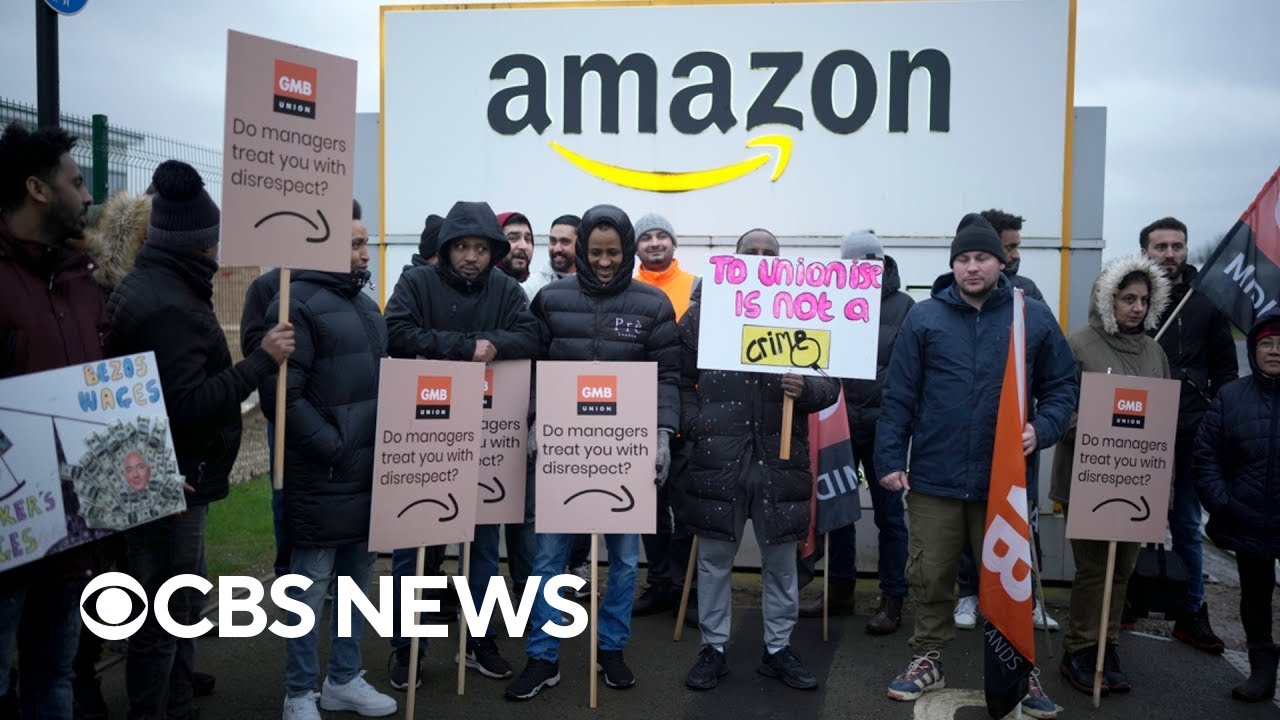 Amazon workers stage their first walkout in the U.K., demand better ...