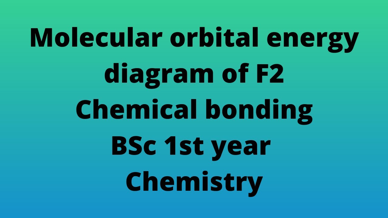 Molecular orbital energy diagram of F2, Molecular orbital theory ...