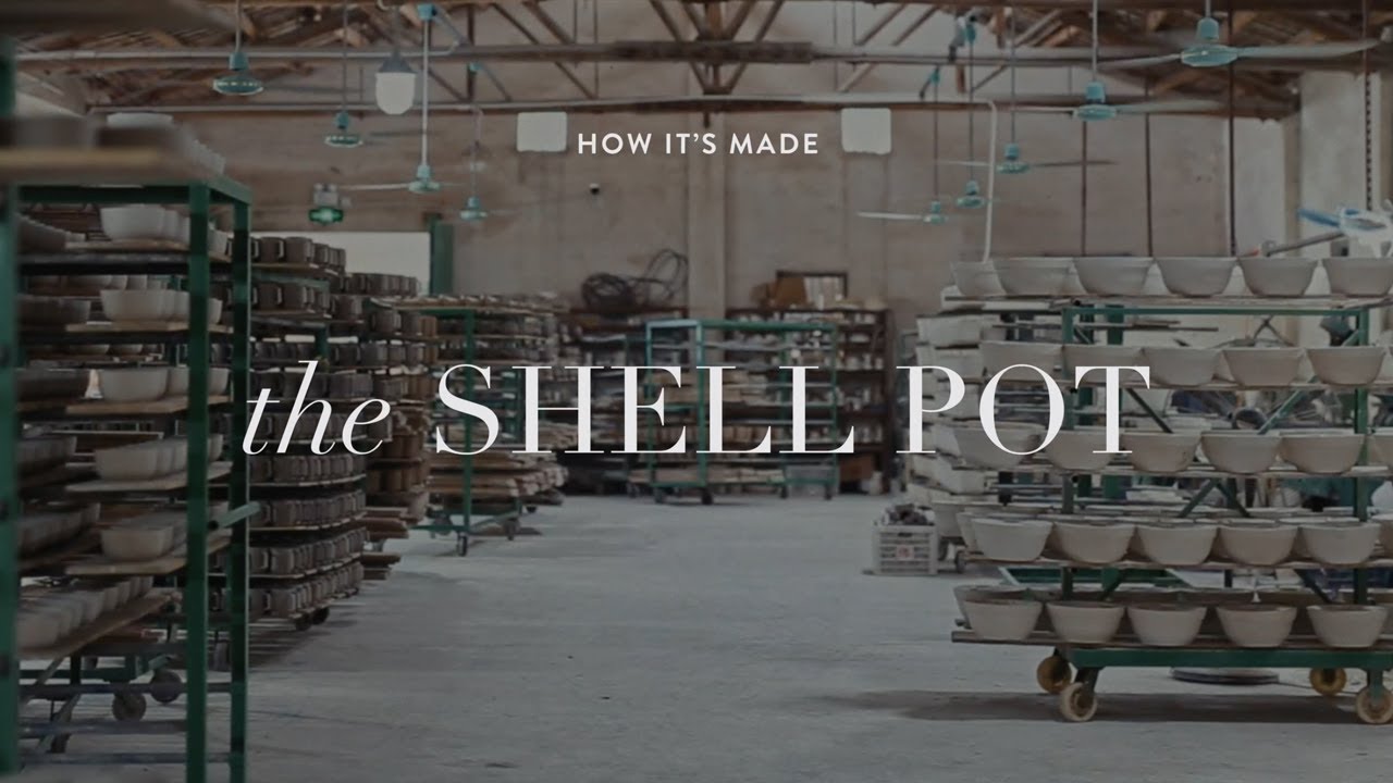 The Shell Pot by ferm LIVING | How it’s Made: From clay to pot - YouTube