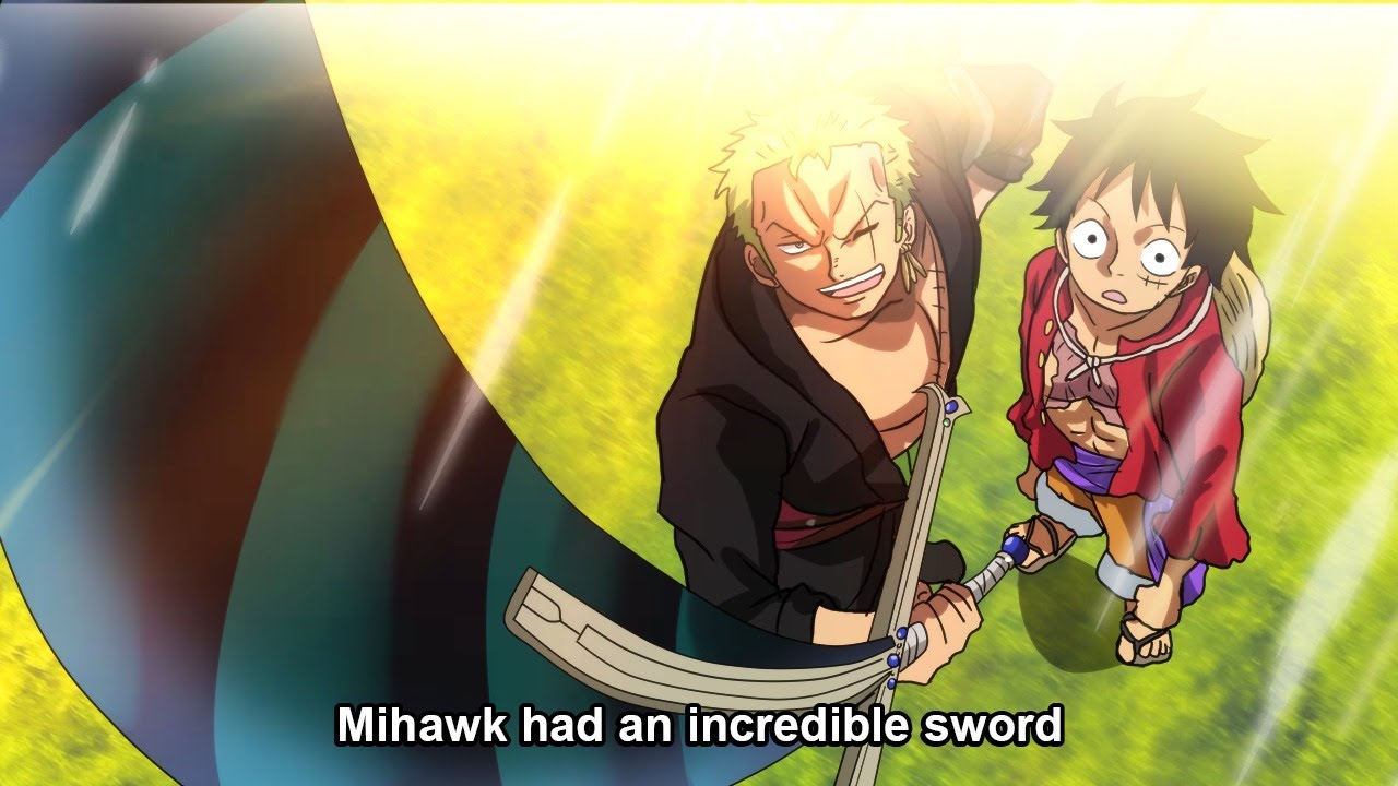 Zoro Receives Mihawk's Sword After Defeating Him for the First Time ...