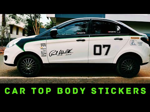 Tata zest car top & body stickers customers choice all model - YouTube