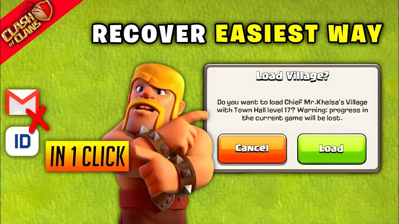 How to Recover clash of clans Account in 2025 - Recover without Gmail ...