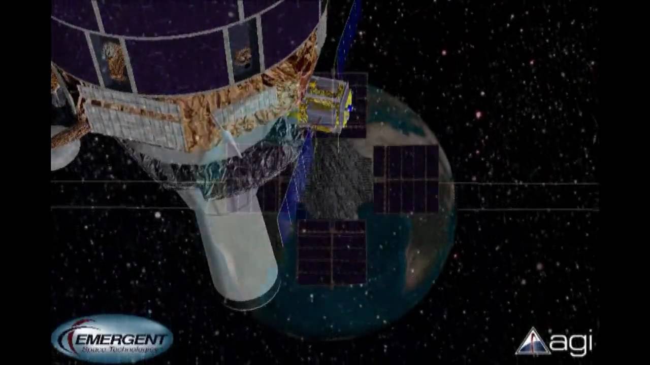Satellite Servicing in Geosynchronous Orbit - YouTube