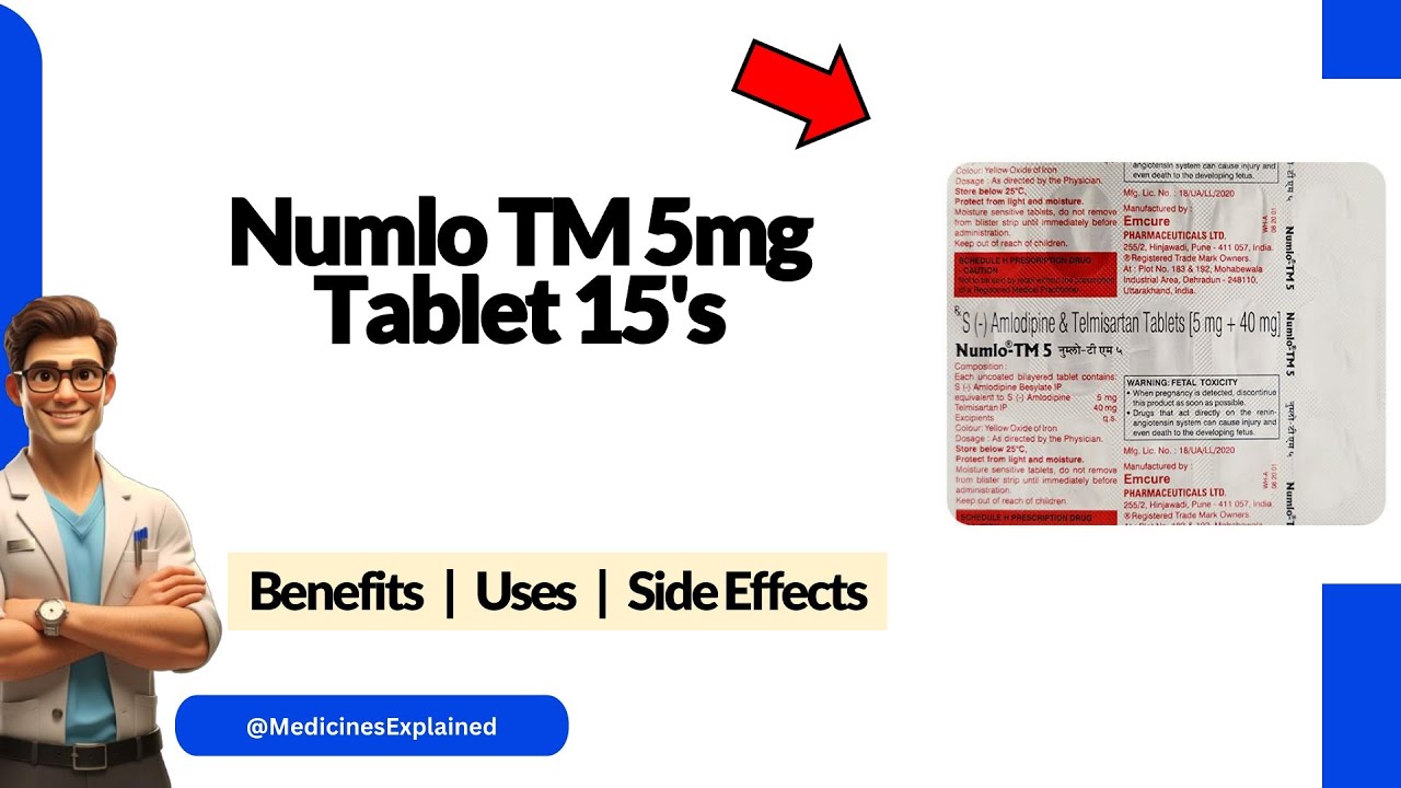 Numlo TM 5mg Tablet Uses | Side Effects & Dosage - YouTube