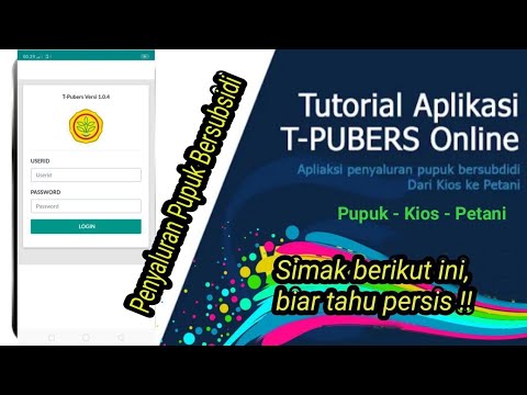 CARA ISI APLIKASI T - PUBERS ONLINE PENEBUSAN PUPUK BERSUBSIDI - YouTube