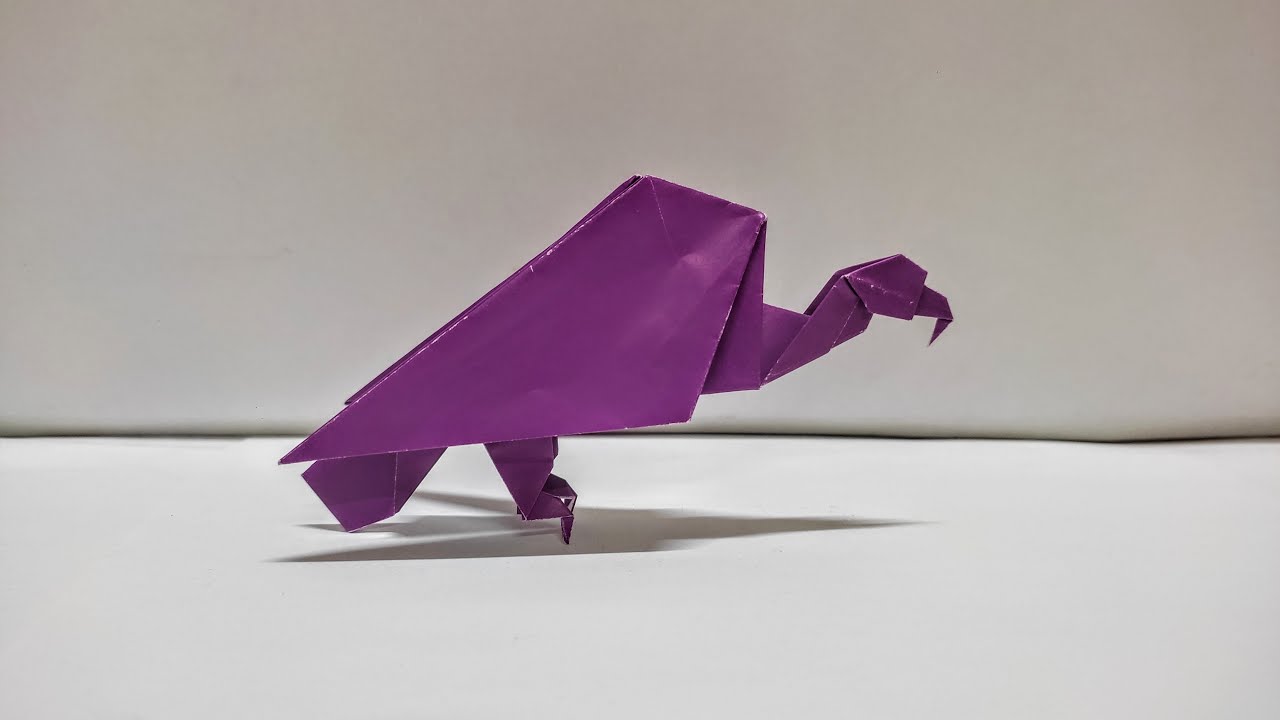 Origami Vulture Easy | How To Make An Origami Vulture Easy | Origami Tutorial - YouTube