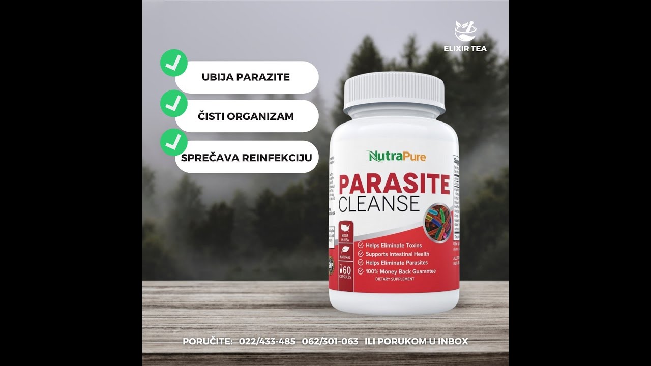Za čišćenje od parazita sa moćnom mešavinom biljaka. Efikasno eliminišu ...
