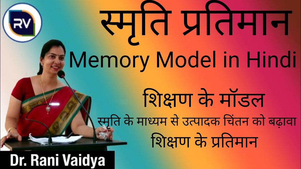 स्मृति प्रतिमान / Memory Model in Hindi / Concept / Elements ...