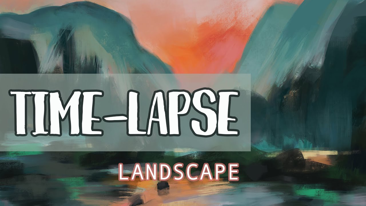 Mountains Procreate Time-lapse Video - YouTube