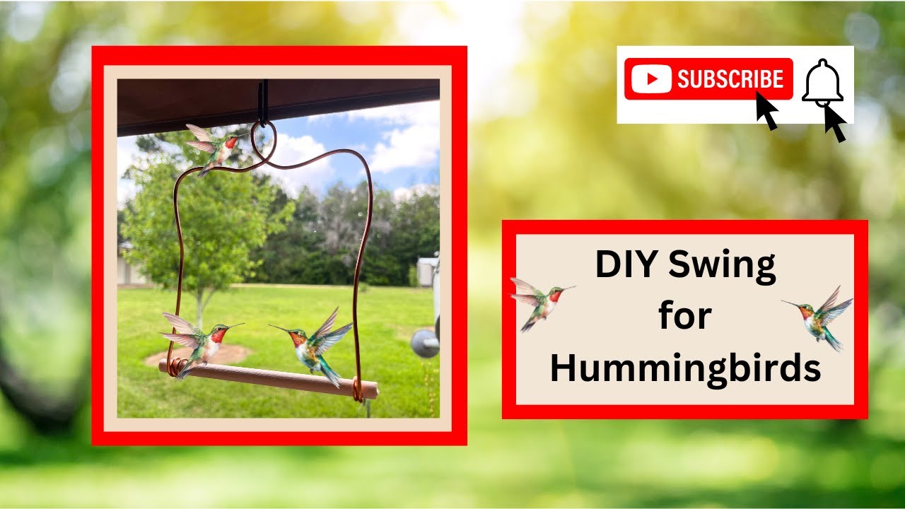 How to Make a Hummingbird Swing DIY, DIY Hummingbird Swing - YouTube