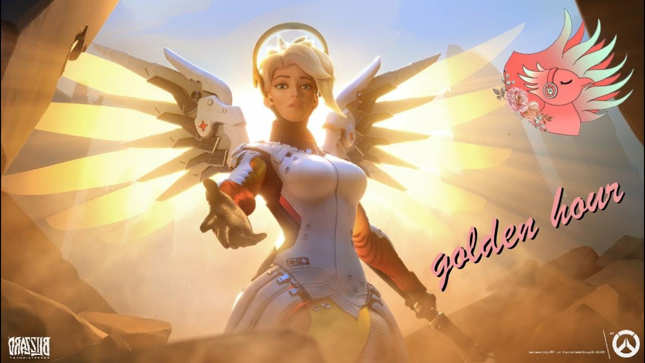 golden hour of overwatch || OW1 Mercy Montage - YouTube