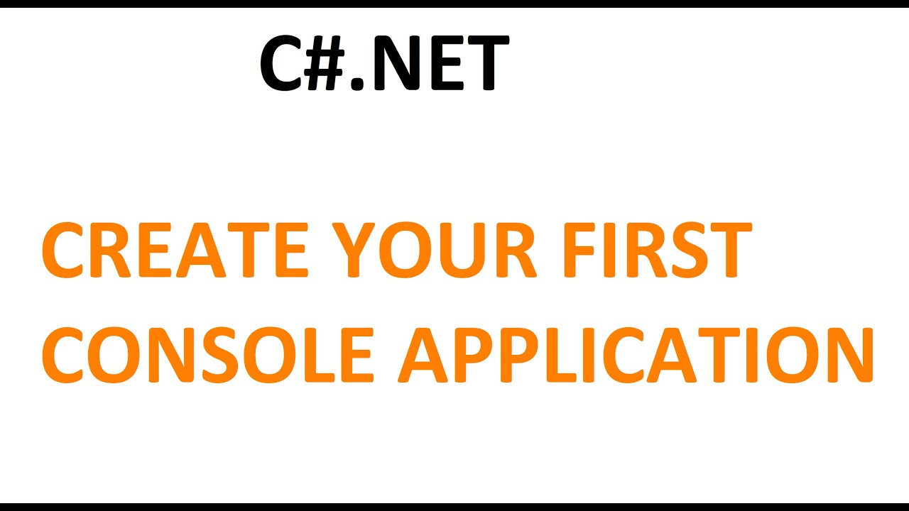 Create First .net Framework Project C# Programming Language (Hindi ...