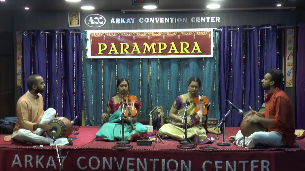 PARAMAPARA - Srividya and Sudha Iyer Violin Duet - YouTube
