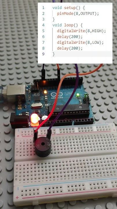 Arduino Alarm Using LED And Buzzer With Code IDE 2.0.4 - YouTube