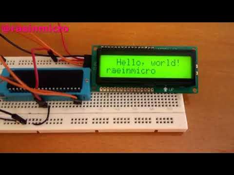 Interfacing ATMEGA32 with I2C LCD - YouTube