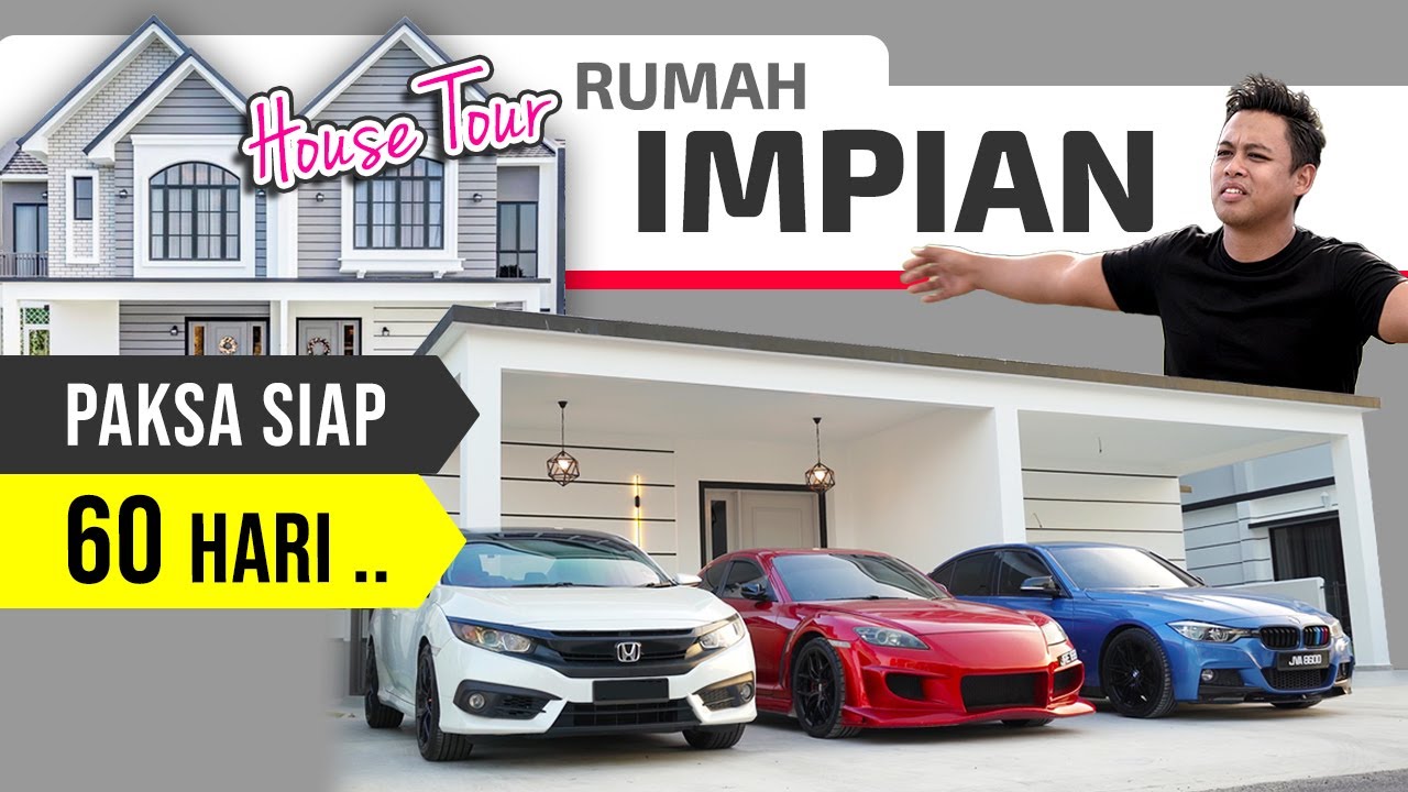 Rumah IMPIAN Siap 60 Hari: House Tour Rumah Nazz Abdullah - YouTube