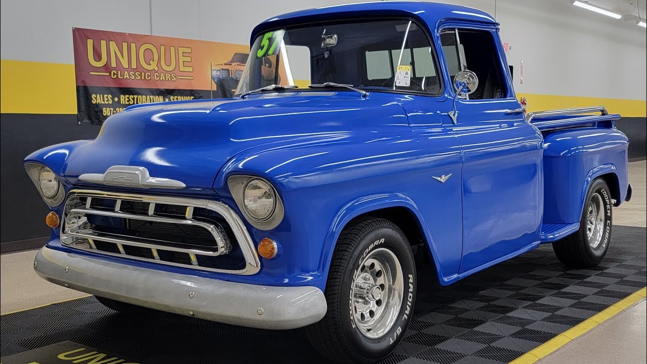 1957 Chevrolet 3100 Stepside Pickup | For Sale $36,900 - YouTube