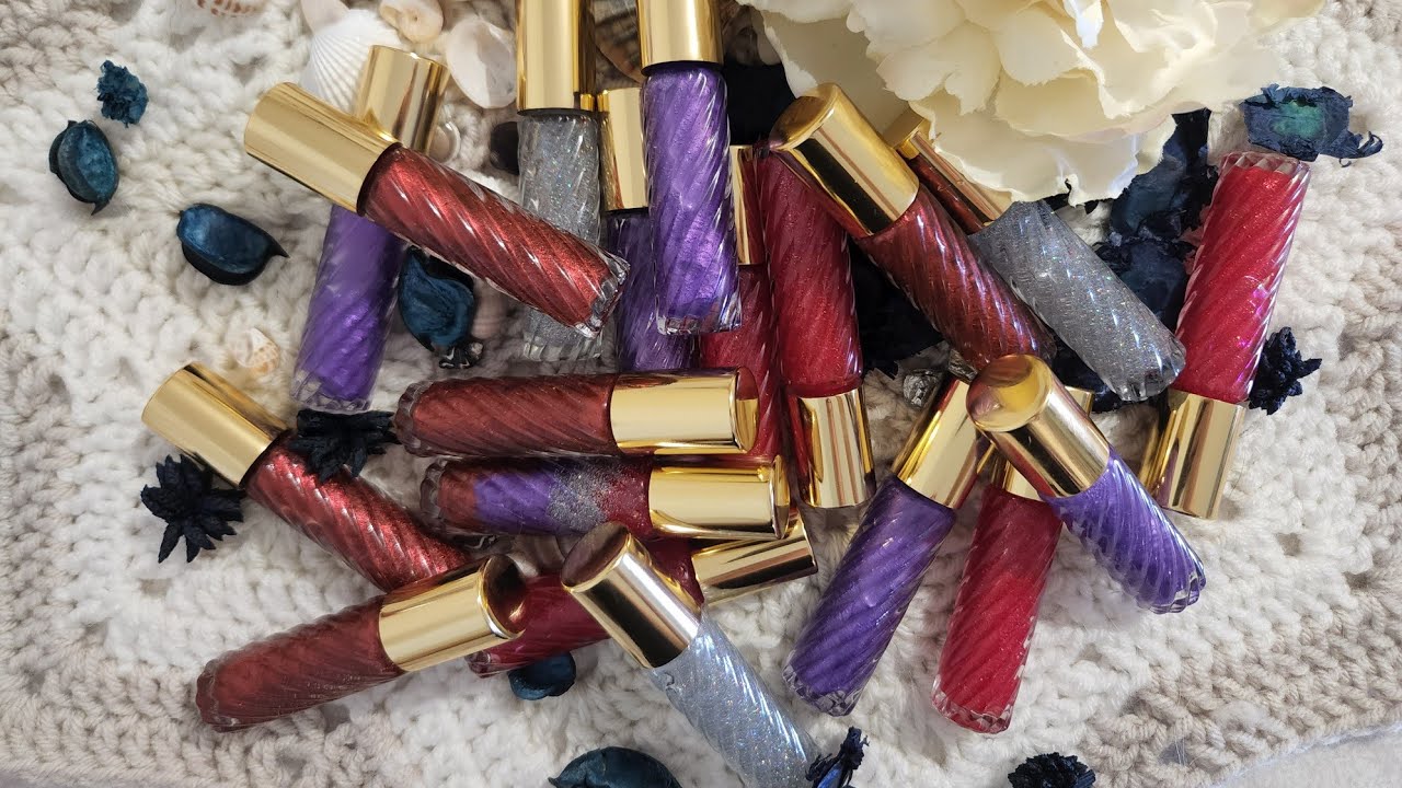 First time making lip gloss with Le'Rez Expressions Cosmetic Grade ...