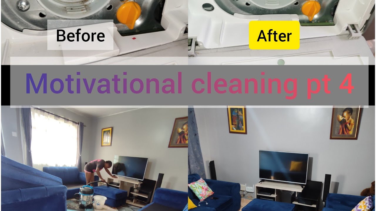 MOTIVATIONAL CLEANING PT4// HOW TO CLEAN YOUR LAUNDRY MACHINE //LIVING ...
