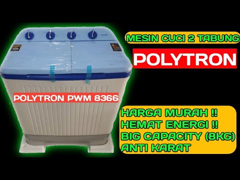 Review mesin cuci polytron PWM 8366 || Murah Banget - YouTube