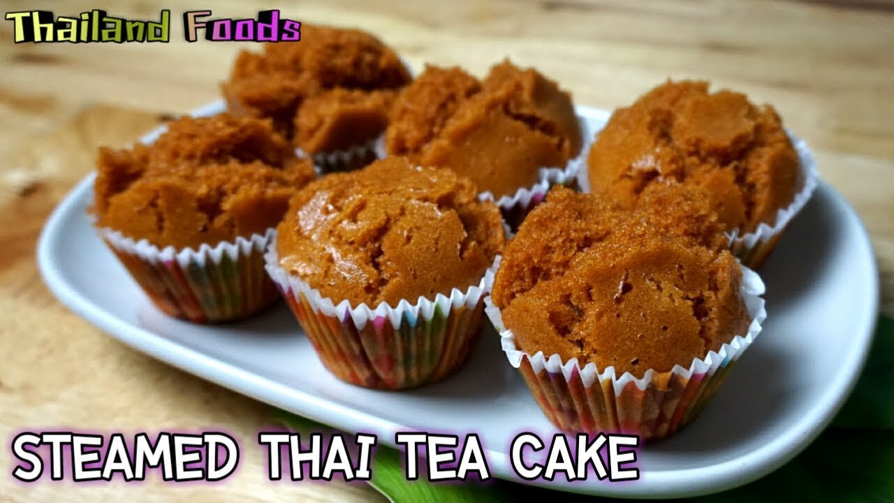 Thai Dessert | Steamed Eggless Thai Tea Cake - YouTube