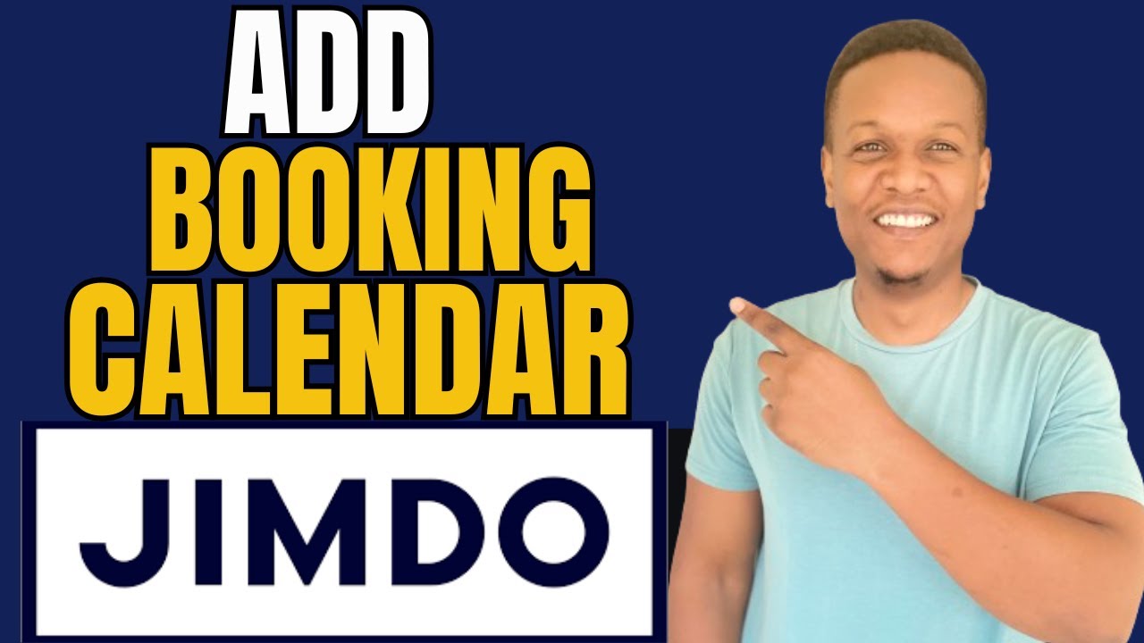 HOW TO ADD BOOKING CALENDAR IN JIMDO - YouTube