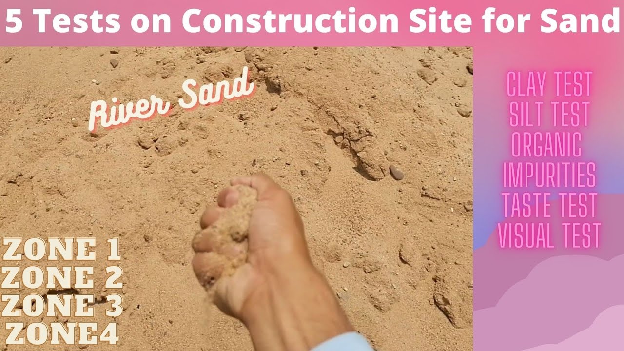 Sand Quality check for construction | Sand Quality for 'Plastering ...