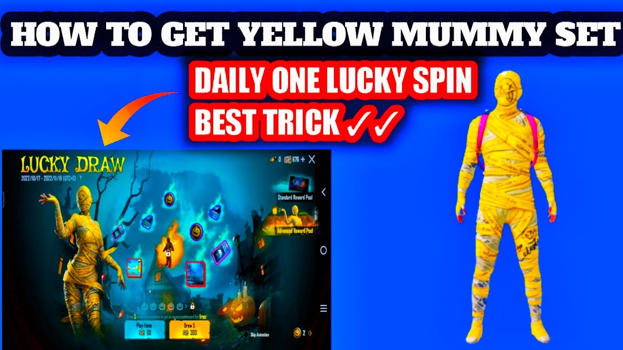 How to Get a Yellow Mummy Set Pubg Mobile - YouTube