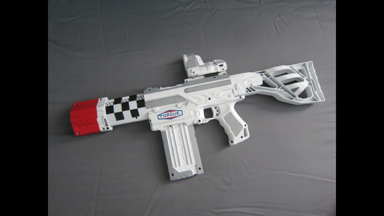 EXPLOSIVE NERF ASSAULT RIFLE [BORDERLANDS TORGUE ASSAULT RIFLE REPLICA ...