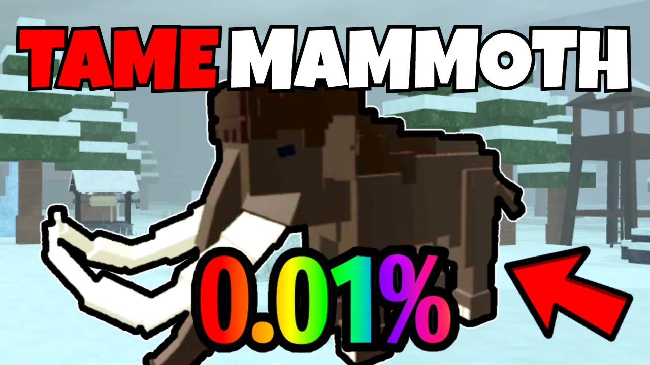I TAMED A MAMMOTH in THE NEW TAMING UPDATE in 99 Nights in The Forest ...
